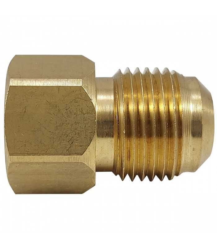 Union Flare Bronce Reduccion 1/2 Macho a 3/8 Hembra Union Flare Bronce Reduccion 1/2 Macho a 3/8 Hembra